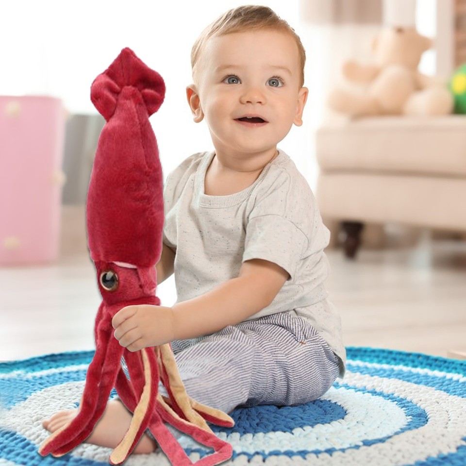 65cm Giant Squid Stuffed Animal Plush Toy Plush Squid Stuffed Animal ...