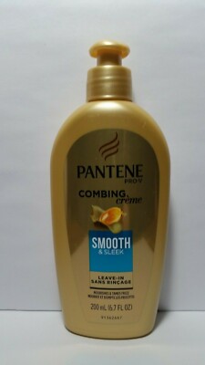 Pantene Smooth & Sleek Combing Creme 1 Bottle Cream Tames Frizz ...