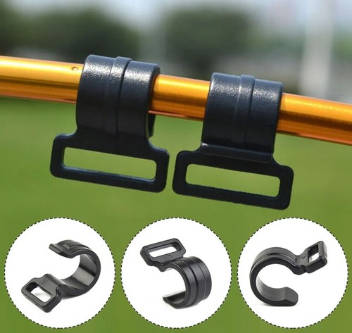 Plastic Camping Tent Pole Hook Caravan Awning Tent Inner Hanger C Clips ...