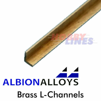 Brass L Channel ALBION ALLOYS Precision Metal Model Various Sizes L1 L2 ...