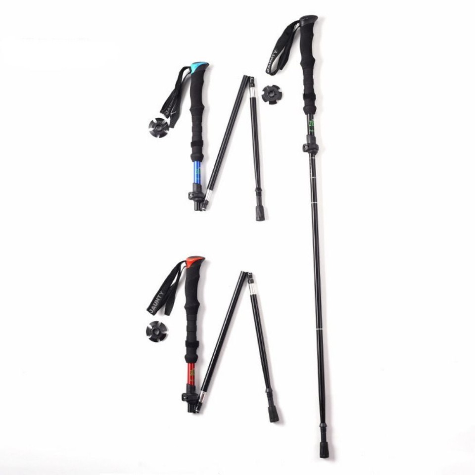 Nordic Walking Telescopic Sticks Poles Anti-Shock Trekking Hiking Poles ...