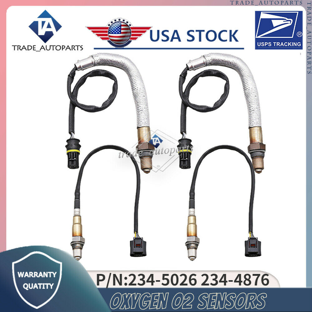 New 4X Front+Rear Oxygen O2 Sensors For BMW 550i 650i 750i Alpina X5 X6 ...