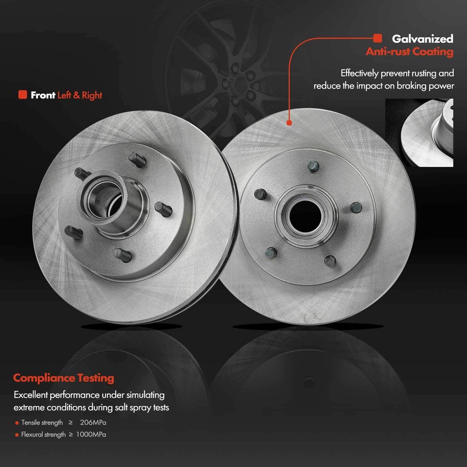 Front Disc Brake Rotor & Brake Pad for Chevy S10 Blazer GMC Jimmy ...