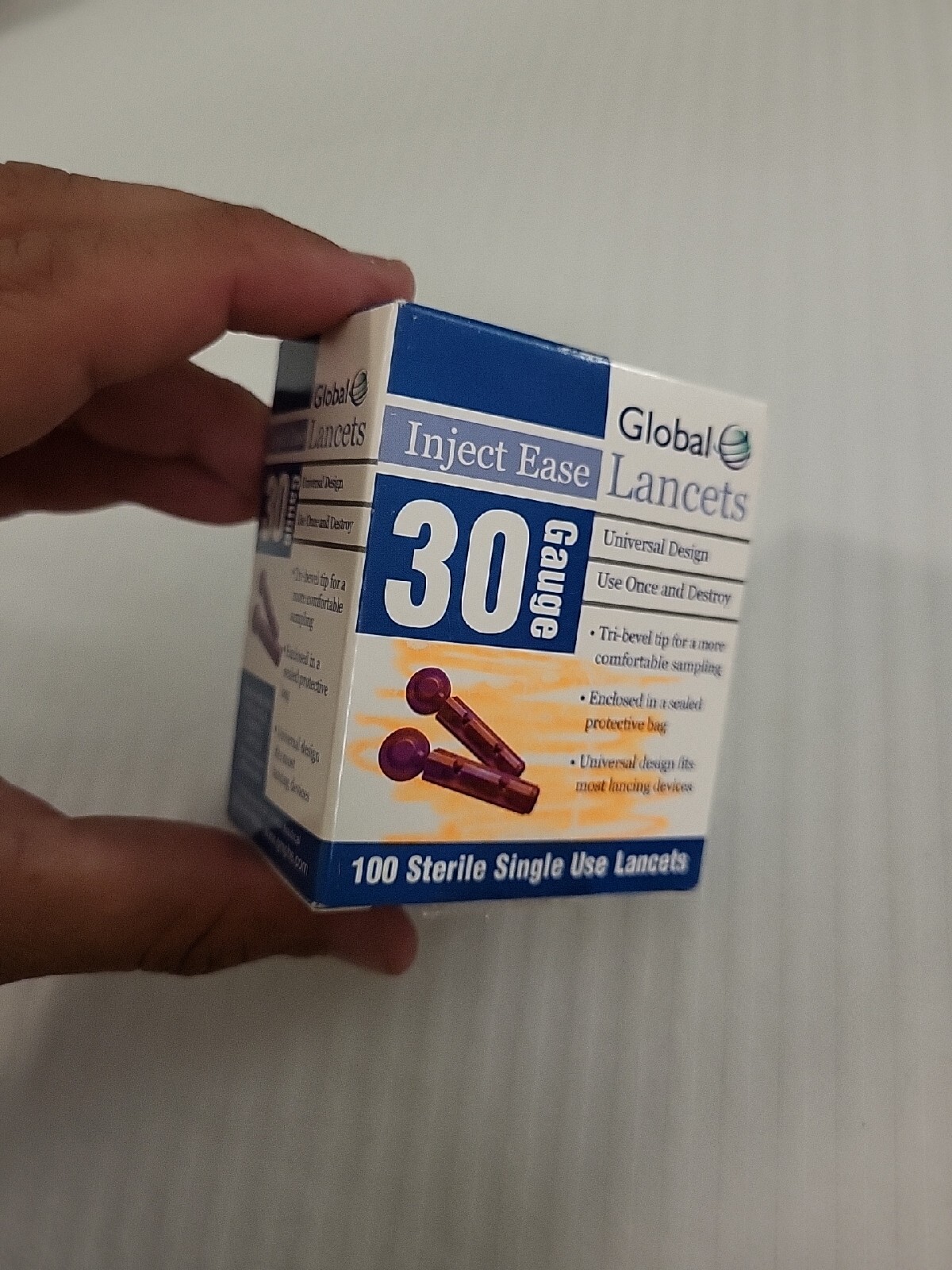 100 Lancets Single Use Global 30g Sterile Universal Exp May 2023 for ...
