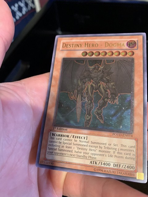 Yu-Gi-Oh! TCG Destiny Hero - Dogma Power of the Duelist POTD-EN014 1st ...