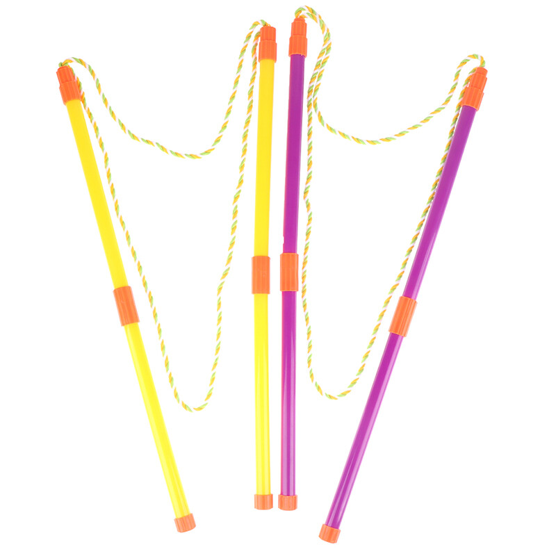 1Set Double Pole Bubble Rope Color Giant Bubble Circle Blowing Bubble ...