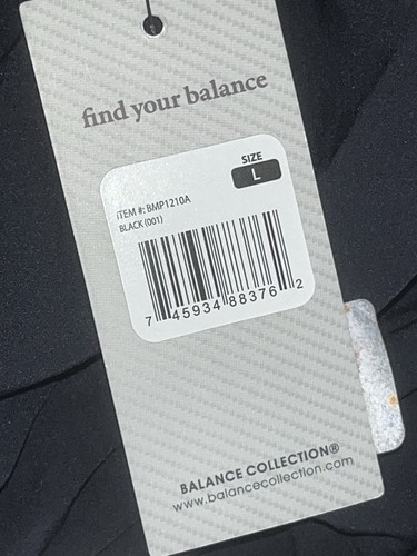 Balance Collection Men’s Black Joggers Drawstring Large NWT | eBay