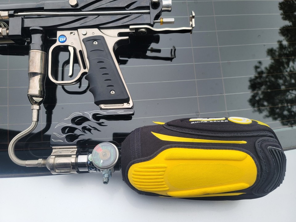 Stock WGP Autococker In Black And Chrome Viewloader and 47/3000 tank | eBay