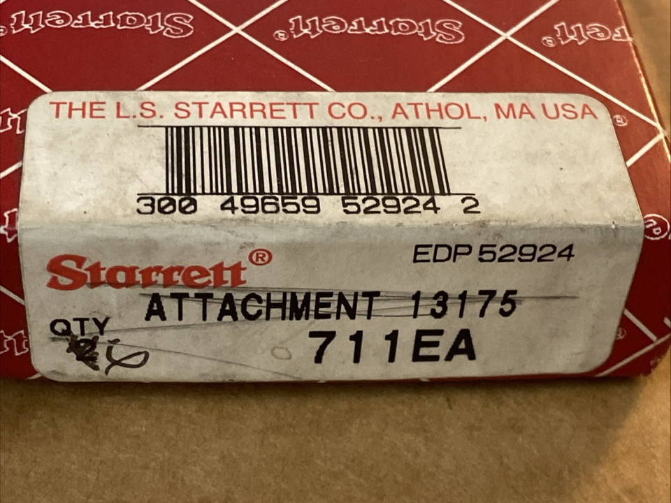 STARRETT 711EA PT13175 ATTACHMENT FOR 711 LAST WORD DIAL TEST INDICATOR ...