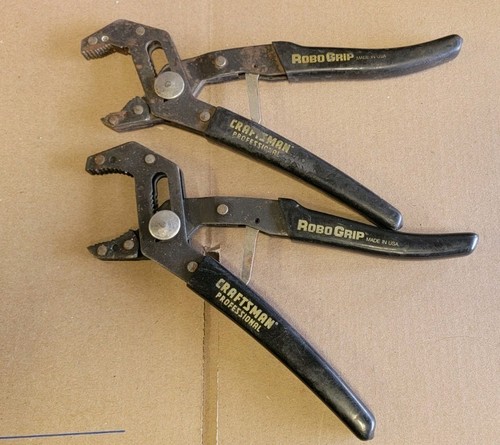 2 Craftsman Robo Grip Pliers Lot 45029 45010 9 inch | eBay