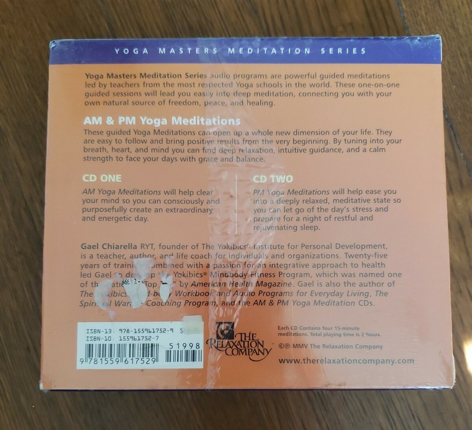 AM/PM Yoga Meditations by Gael Chiarella (2-CDs, Unabridged) NEW Free ...