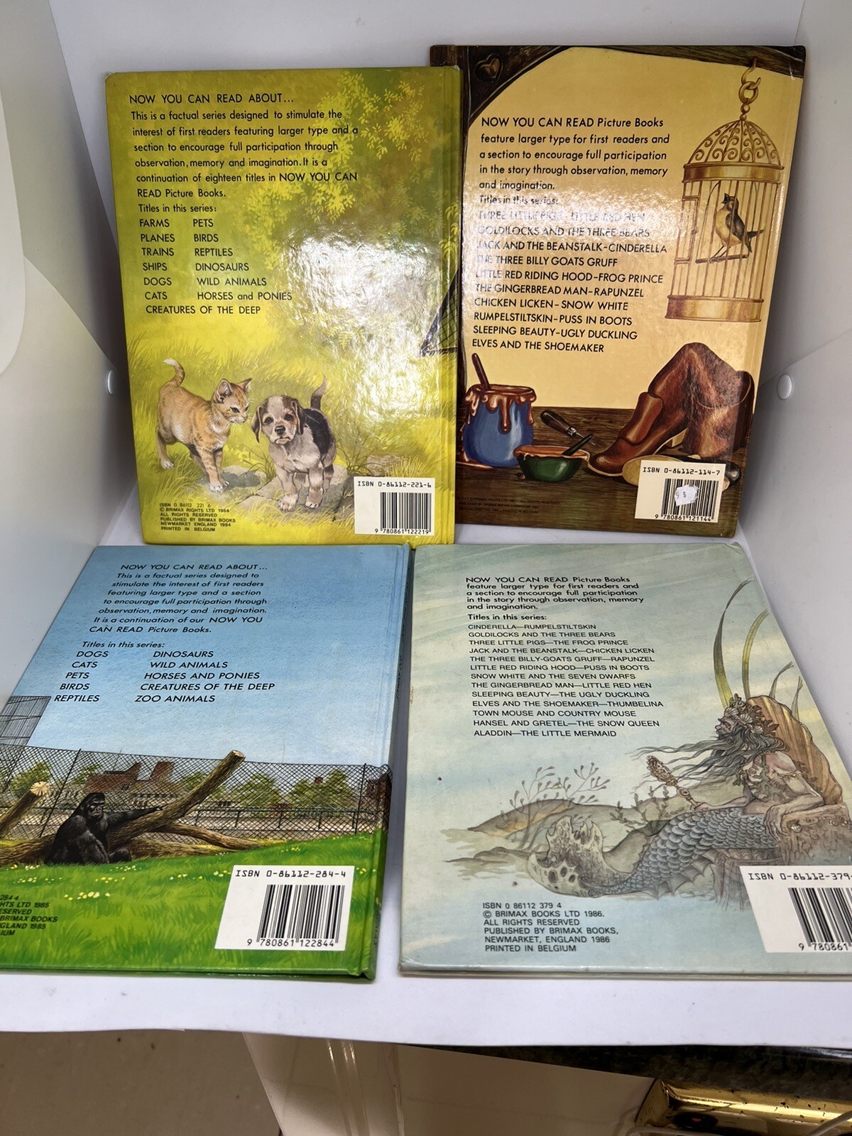 4 BOOKS 'NOW YOU CAN READ ABOUT' HARD COVER LARGE PRINT CHILDREN'S ...