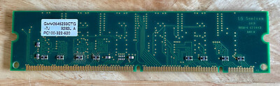 LG SEMICON GMM2645233CTG-7J 32MB 168-pin PC-100 CL3 SDRAM DIMM ...