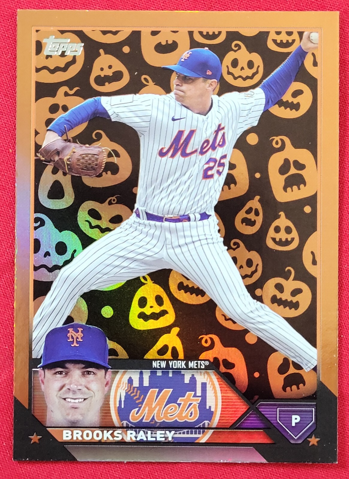 2023 Topps Update BROOKS RALEY #US43 Orange & Black Jack O' Lantern ...