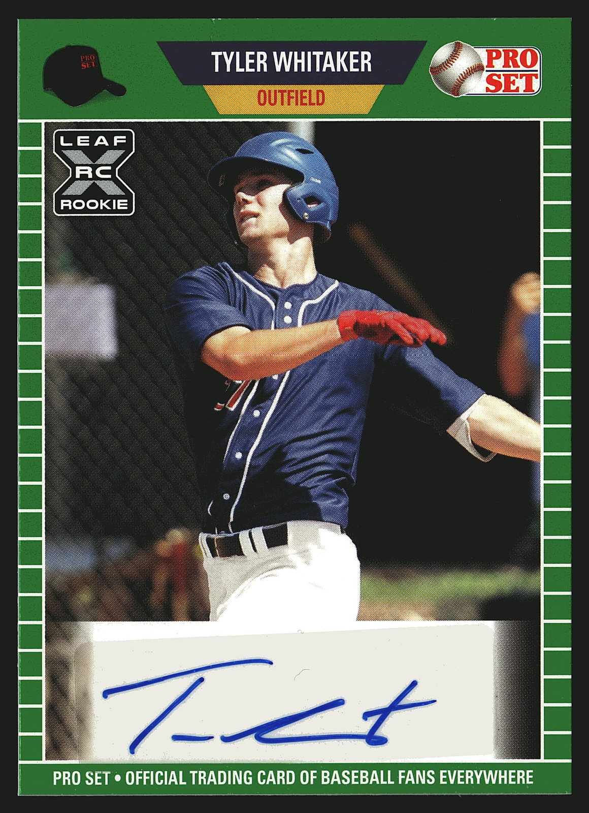 2021 Pro Set Tyler Whitaker #PS-TW1 Autographs Green AU | eBay