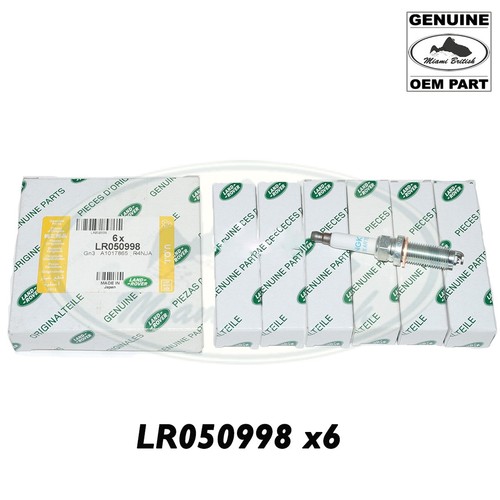 LAND ROVER SPARK PLUG LASER IRIDIUM x6 RANGE DS RR SPORT VELAR LR050998 ...