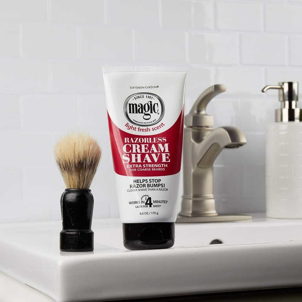 SoftSheen-Carson Magic Razorless Shaving Cream for Men, Hair Removal ...