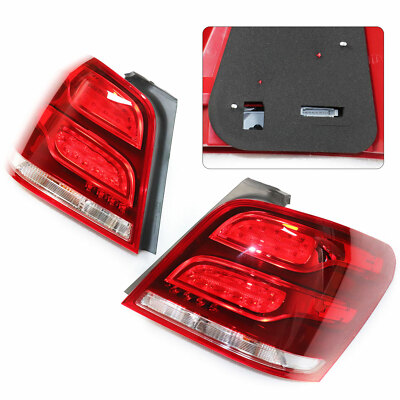 For 2013-2015 Mercedes Benz GLK250 GLK350 Pair Tail Lights Rear Lamps ...