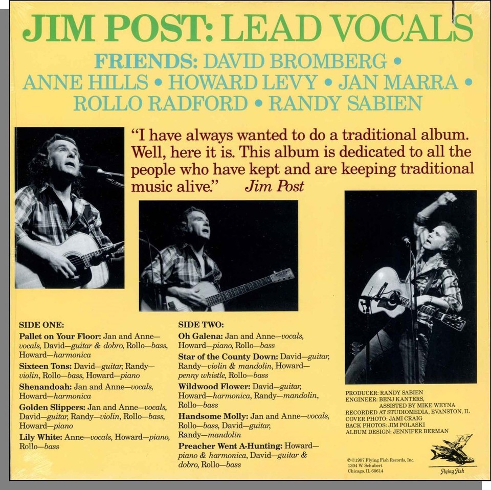 Jim Post - & Friends - New 1987 Folk Music LP Record! with David ...