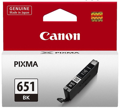 GENUINE Canon CLI-651BK 651 BK BLACK Printer Ink Cartridge Oz | eBay