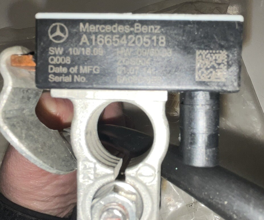 A1665420518 Mercedes Battery Negative Terminal Cable Genuine with ...