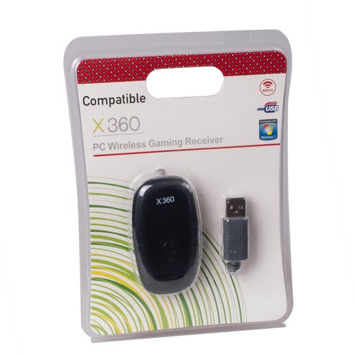 NEW Black PC Wireless Controller Gaming Receiver For MICROSOFT XBOX 360 ...