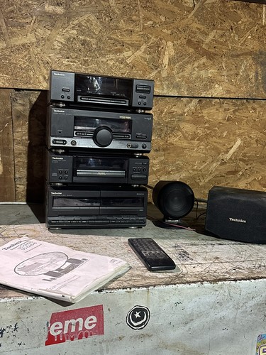 Technics SC-CH570 Stereo HiFi Separates Stack System Speakers + Remote ...
