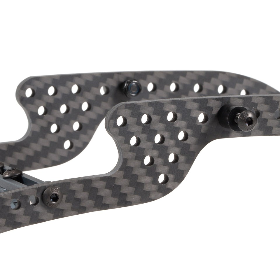 Carbon HiLow Cheater Frame Builders Chassis Kit for 1/10 RC Crawler LCG ...