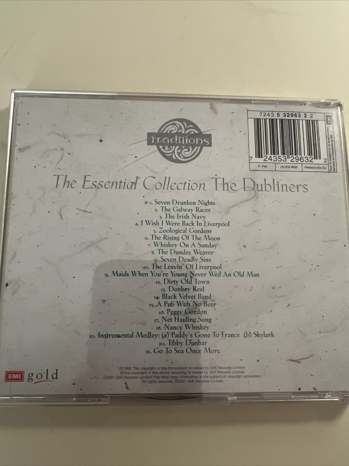 The Essential Collection by The Dubliners (CD, May-2001, Emi Gold ...