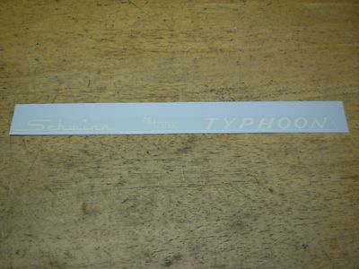 Schwinn Approved White Deluxe Typhoon 26" Bicycle Chainguard Decal | eBay