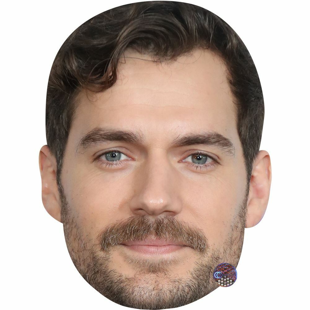 Henry Cavill (Beard) Mascaras de personajes famosos, caras de carton | eBay