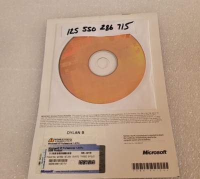 MICROSOFT WINDOWS XP PROFESSIONAL 1-2CPU OPERATING SYSTEM KEY ...