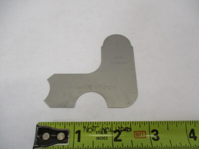 BROWN & SHARPE # 628 x 1/2" Radius Gage 5 Radius's, Stainless Satin ...