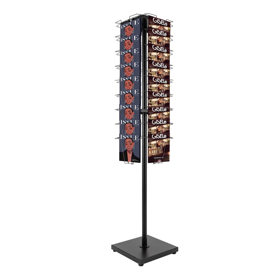 Modern Rotating Brochure Display Stand Detachable Magazine Rack With 36 ...