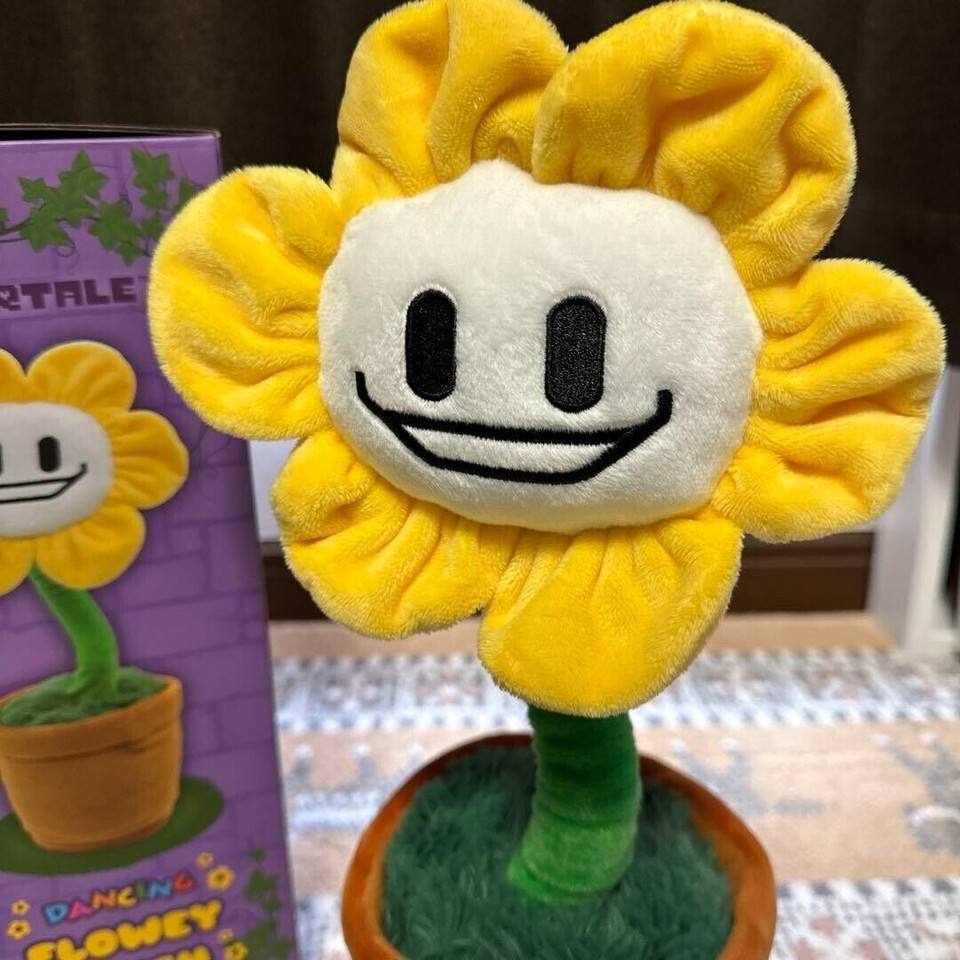 UNDERTALE Dancing Flowey Plush Figure Music & Dancing by Fangamer ...
