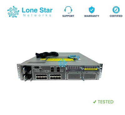 Cisco ASR1002-HX Router 10GE Port, w/ 2AC Power Supplies-Lifetime ...