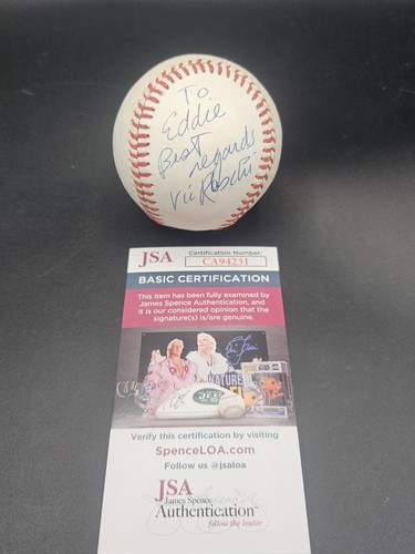 Vic Raschi Signed Official League Baseball JSA Certification Authentic ...