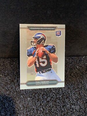 2010 Topps Platinum Tim Tebow Rookie RC #79 Broncos Jaguars NICE! | eBay