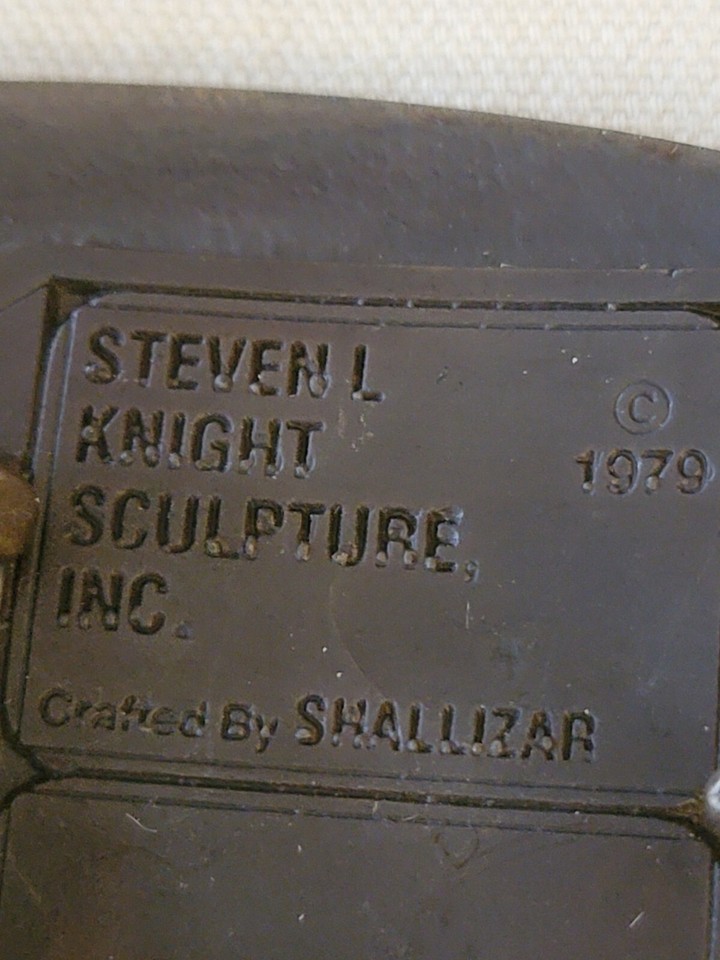 Steven L Knight SLK Shallizar Hunting Pointer Dog 1979 Bronze Belt ...