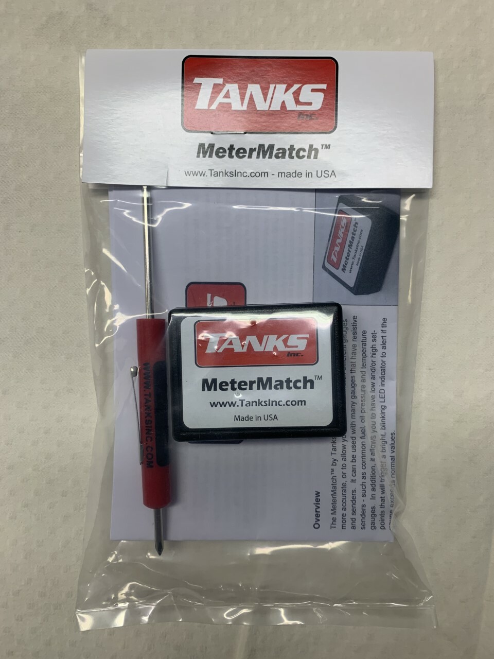 TANKS INC TAN-MM METER MATCH FUEL PRESSURE REGULATOR & GAUGE INTERFACE ...