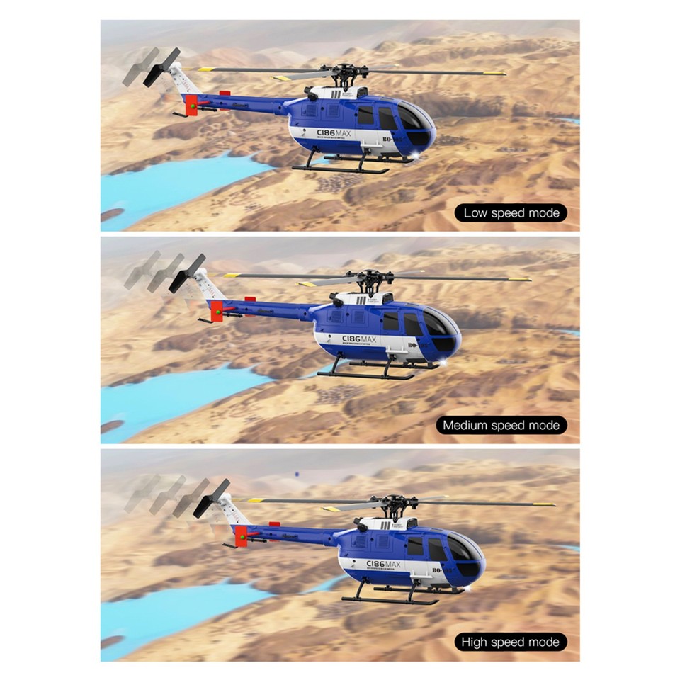 Remote Control Helicopter 6-axis Gyroscope 2.4G 4CH Single Propeller ...