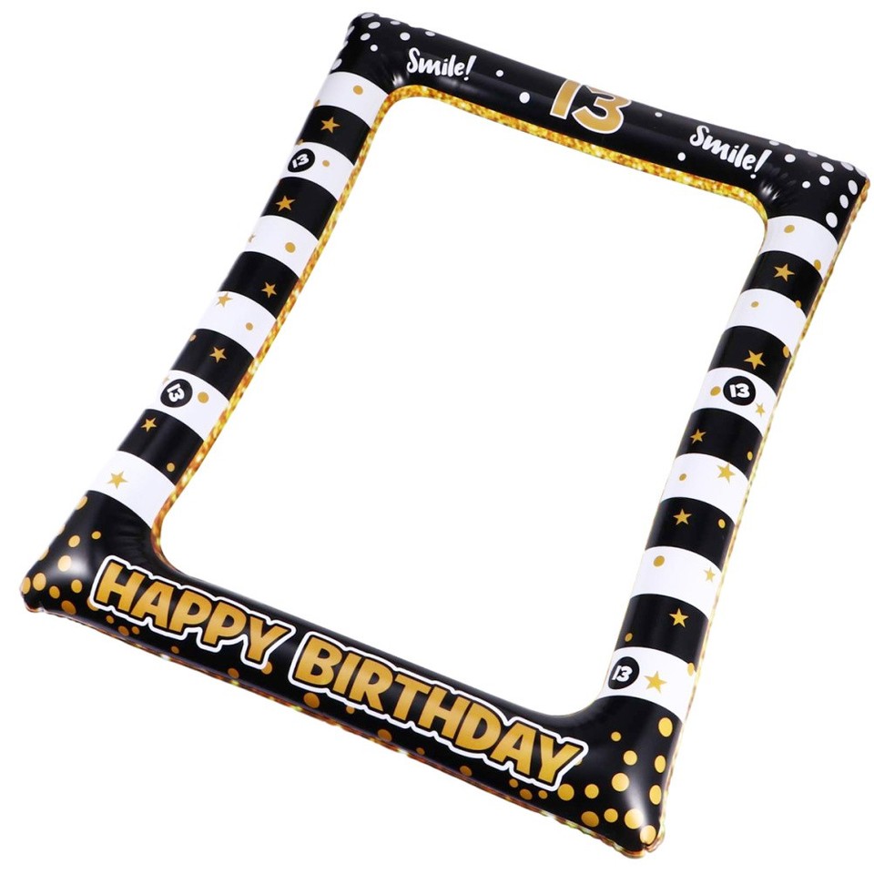 Birthday Party Decor Decorations Inflatable Prop Photo Booth Frame ...