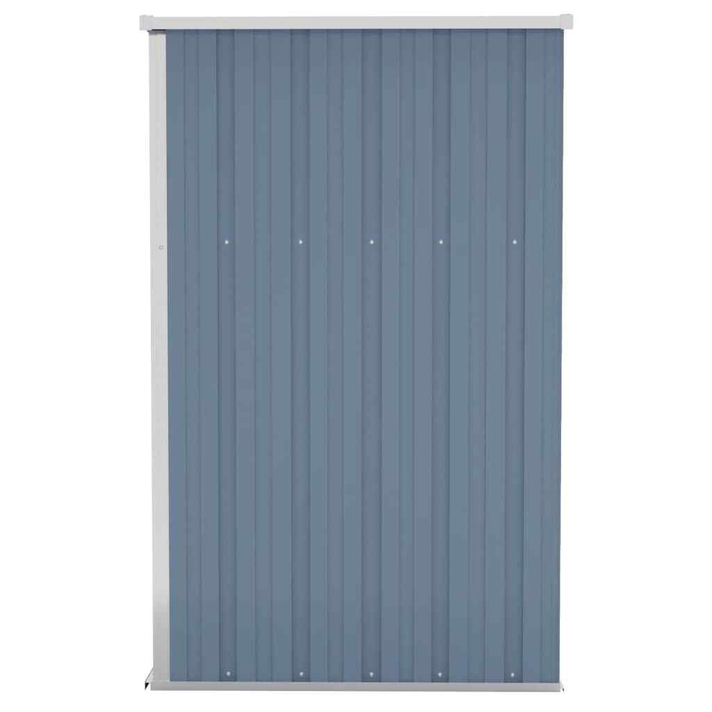 vidaXL Wall-mounted Garden Shed Grey 118x100x178 cm Galvanised Steel | eBay