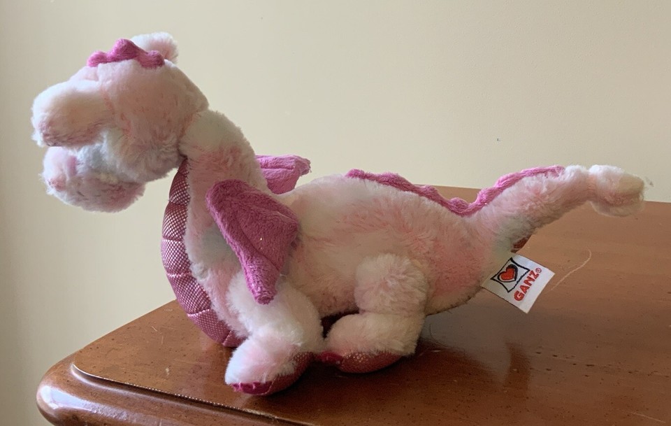 Ganz Webkinz Whimsy Dragon Plush Sparkle Pink Stuffed Animal Toy No Code HM156 | eBay