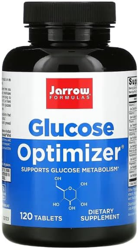 Jarrow Formulas, Glucose Optimizer, 120 Comprimés Végétaliens, Testé En ...