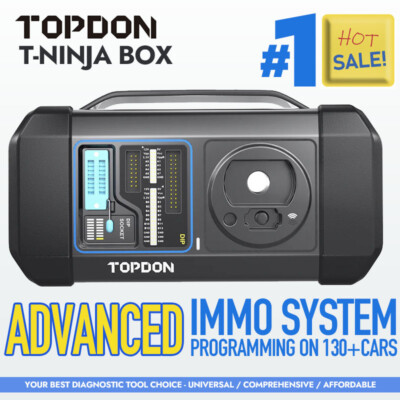 TOPDON T-Ninja Box Advanced IMMO System & CAR Key Coding Programmer ...