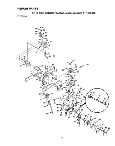 Owner’s Manual Sears Craftsman GT 18.0 HP Twin Garden Tractor - Model ...