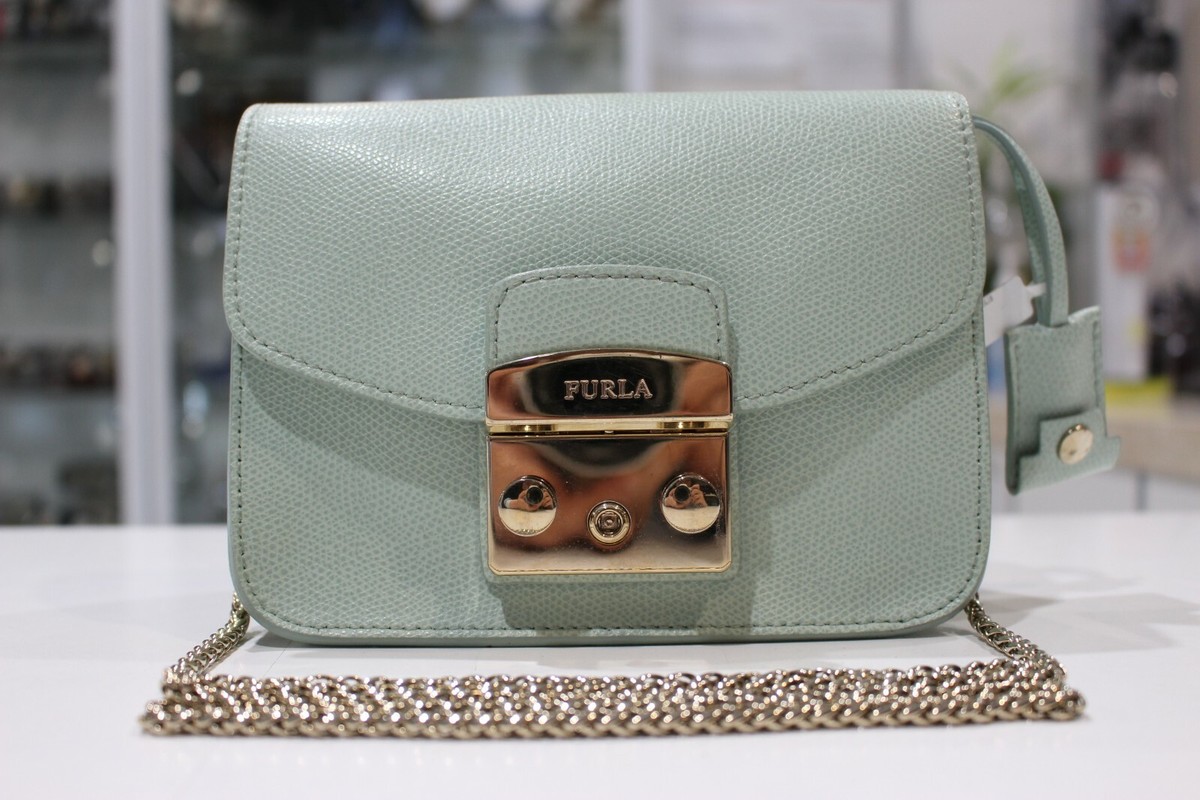 Furla Metropolis Mini Crossbody with Chain Strap | eBay Furla Metropolis Mini Crossbody with Chain Strap | eBay