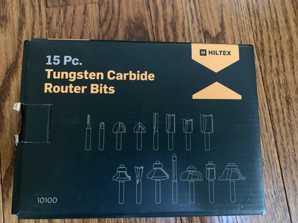 Hiltex Tungsten Carbide Router Bit Set - 15 Pieces 10100 837013101000| eBay