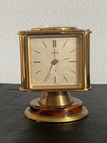 Angelus Clock & Weather Station 1950's Temp Hygro, Barometer Compass | eBay